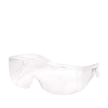 Akiniai skaidrūs, su šonine apsauga