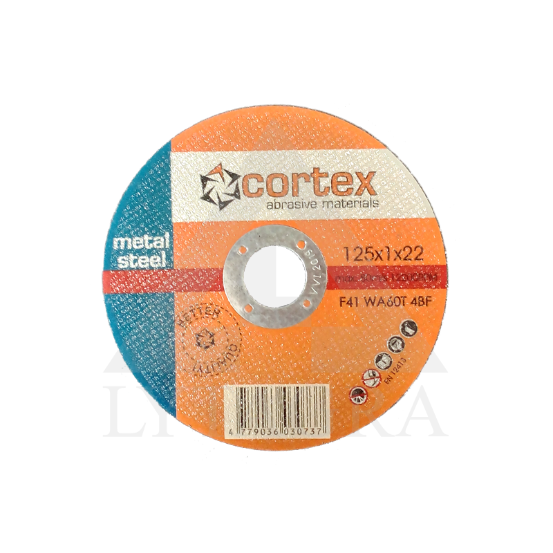 DAA metalui 125x1x22 Cortex BQ 10vnt.