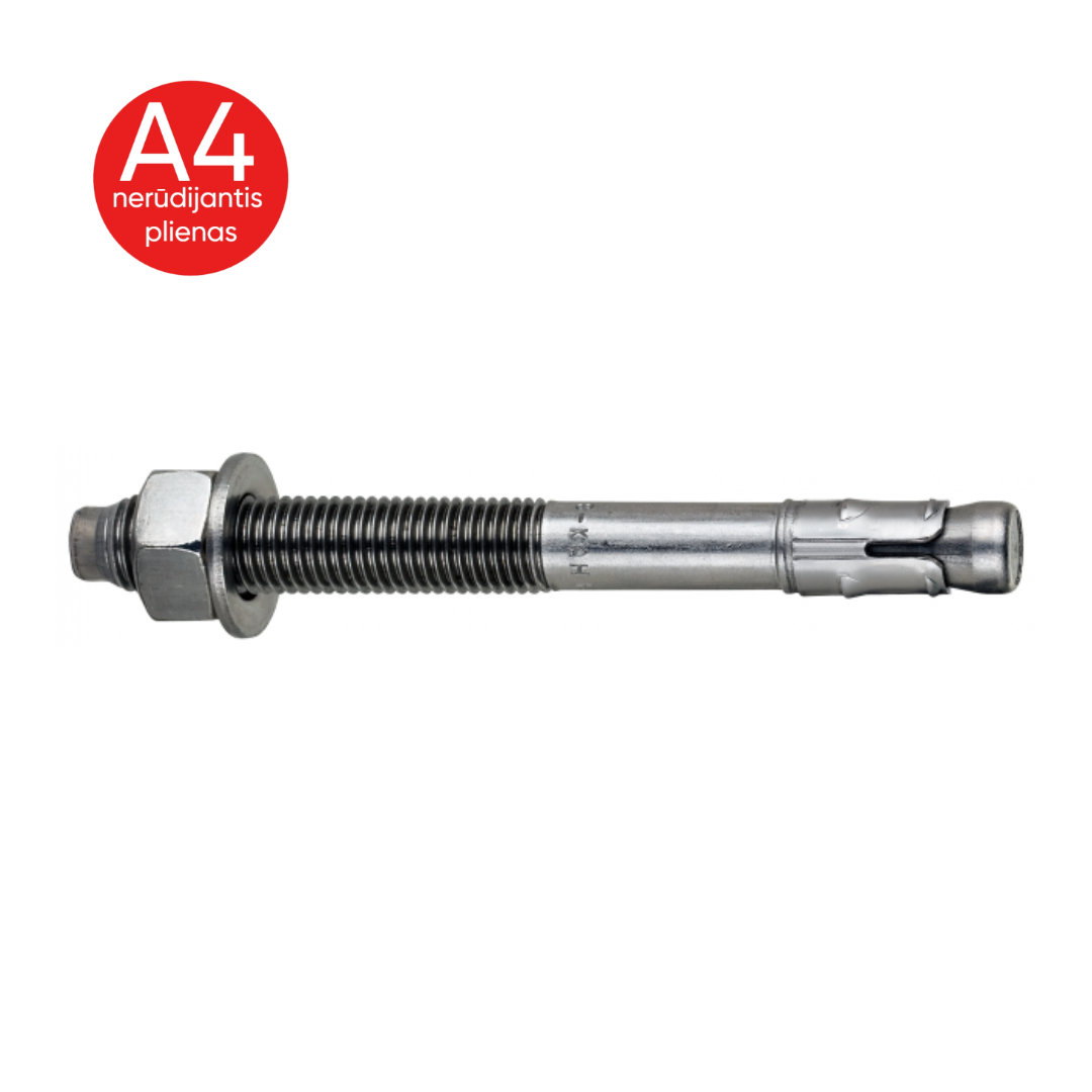 Ankeriai pleištiniai su žiedu nerūdijančio plieno A4